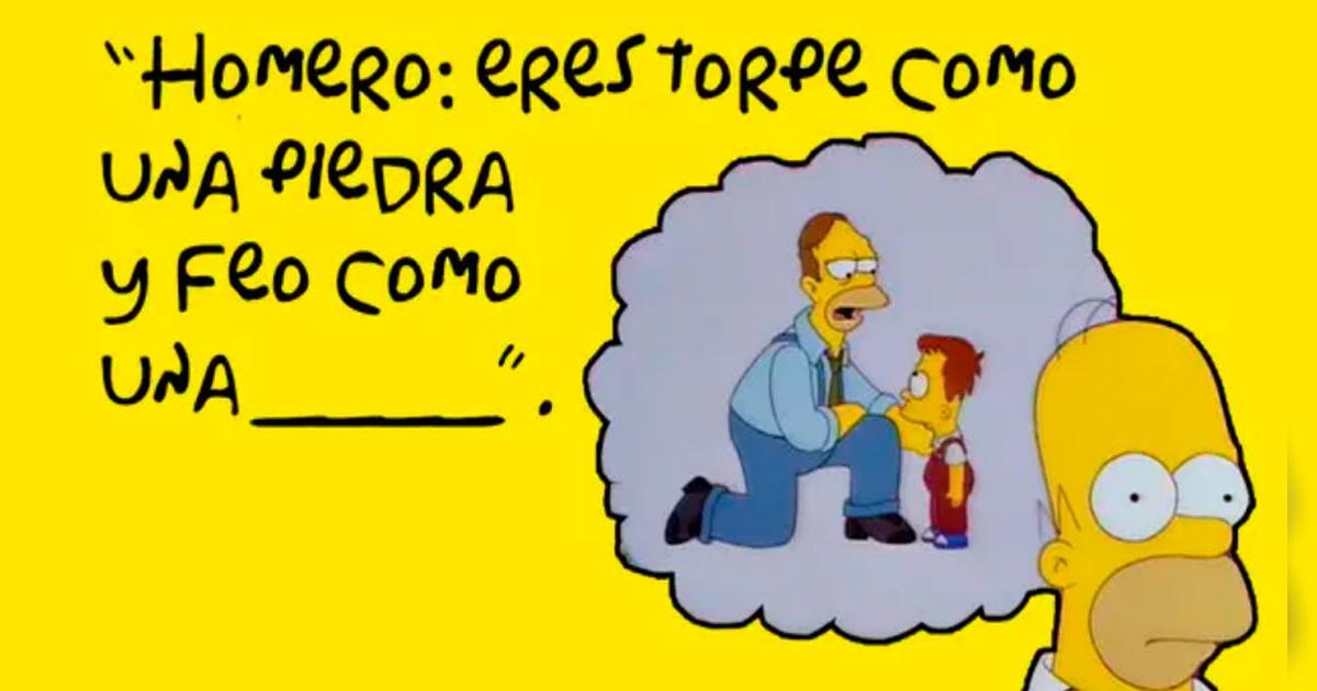 Descubre cuál es la frase completa que Homero dice en este acertijo ...