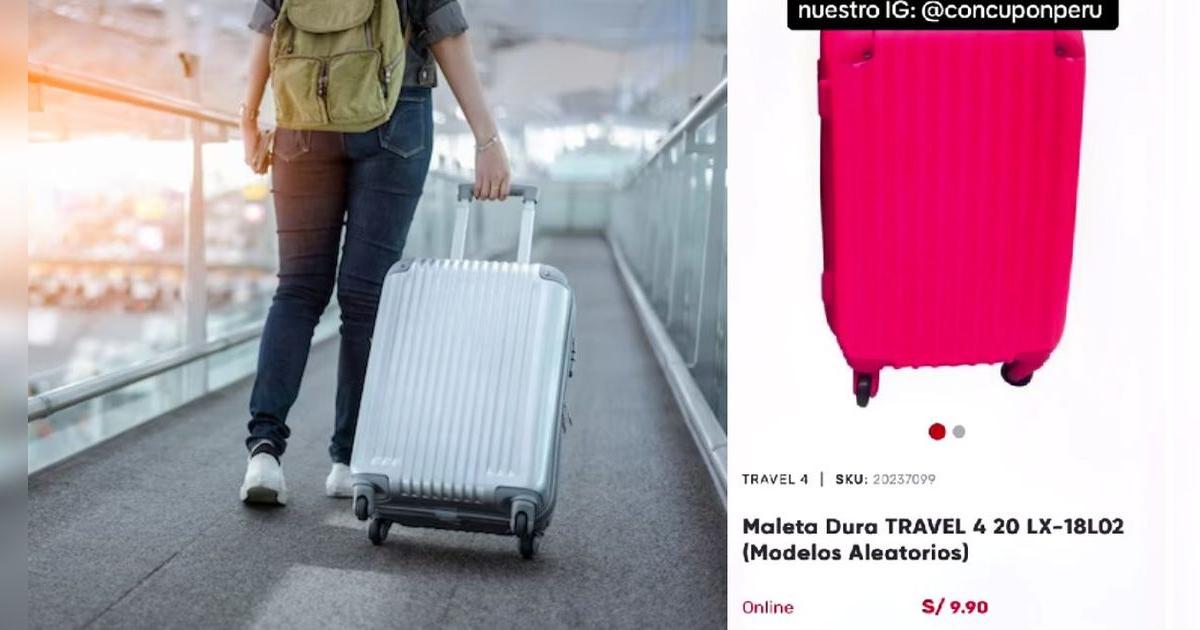 Plaza Vea 'remata' maletas de viaje a 9.90 soles y peruanos enloquecen ...