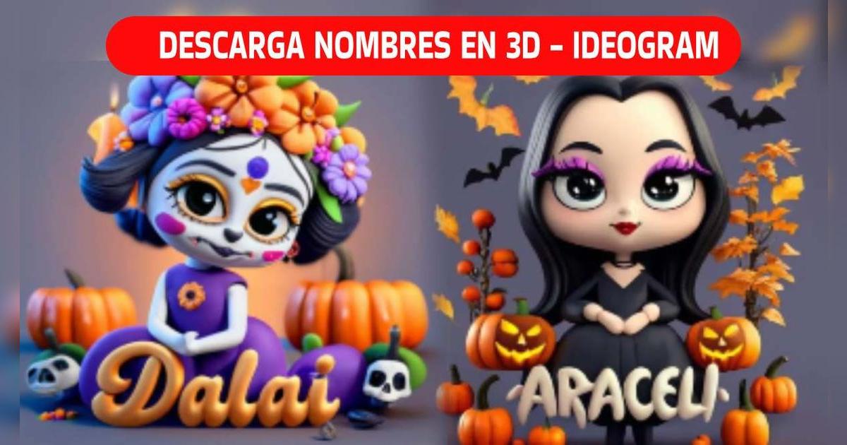 Ideograma ai Nombres en 3d personalizados descargar GRATIS | 20 diseños de Halloween con ...
