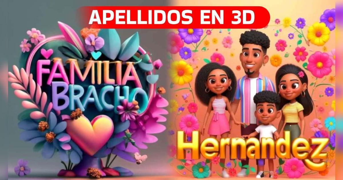 Ideogram AI: descarga AQUÍ tu apellido en 3D y sorprende a tus amigos ...