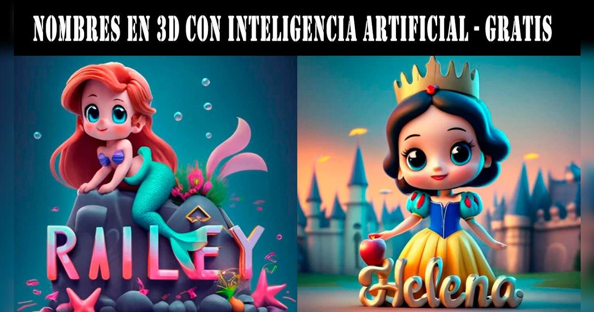Ideogram: Descarga tu nombre en 3D personalizado gratis con personajes ...