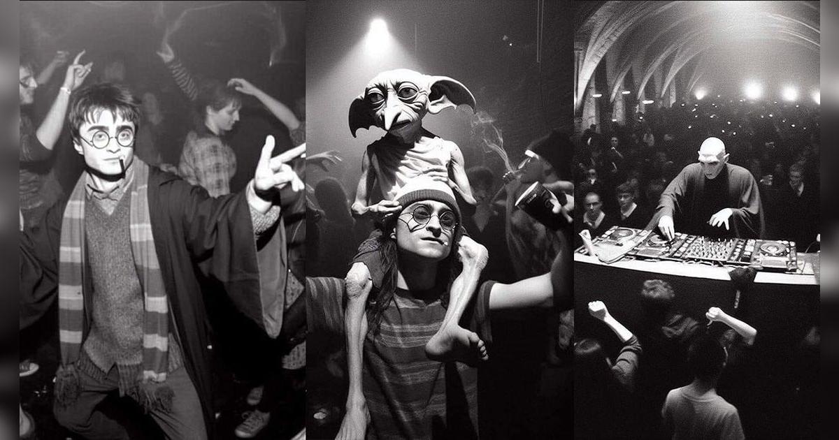 Inteligencia artificial: ¿Cómo sería una fiesta rave en Hogwarts? Ponen ...