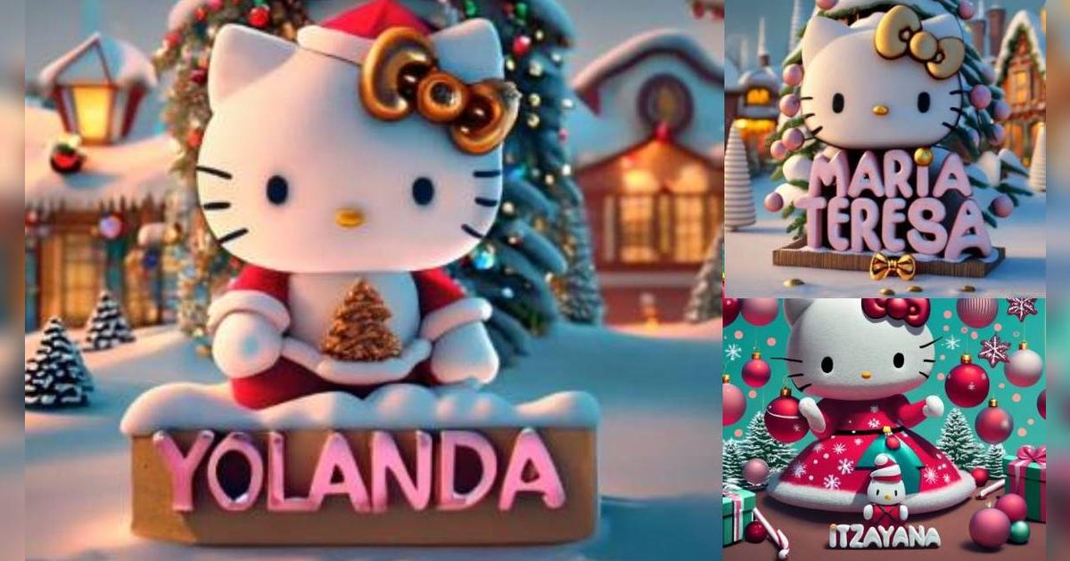 Descarga las mejores imágenes personalizadas de Hello Kitty navideña ...