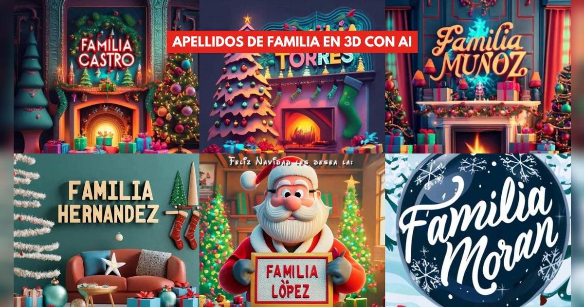 Ideogram AI: descarga AQUÍ el apellido de tu familia en 3D con ...