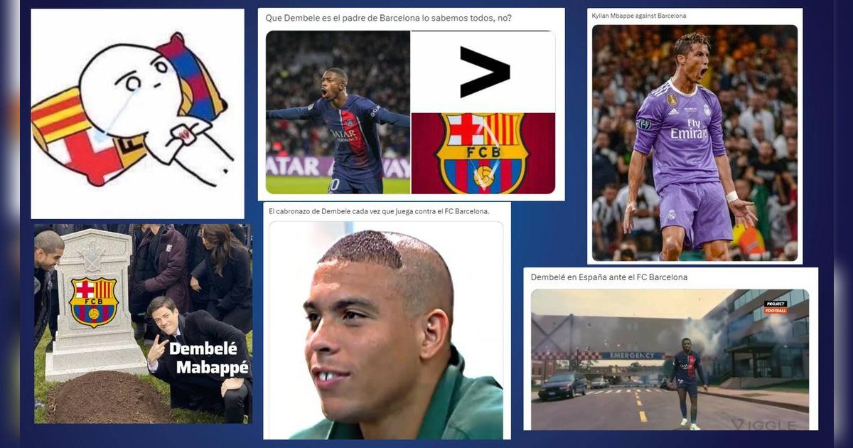 Memes Barcelona vs PSG: Dembelé junto a Mbappé humillaron a los culés ...
