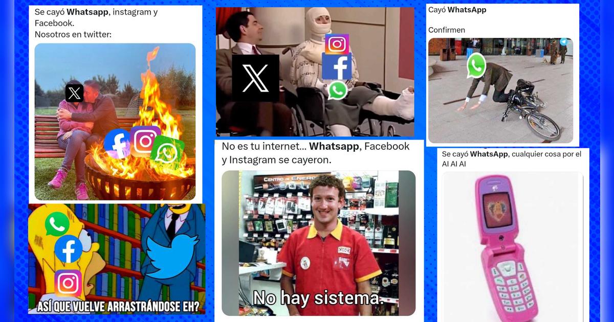 WhatsApp, Instagram y Facebook se cayeron: mira los mejores memes ...