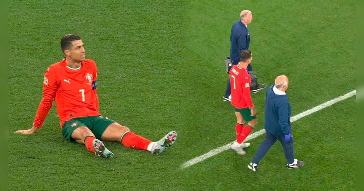 Cristiano Ronaldo lesionado en partido de España vs Portugal por final ...