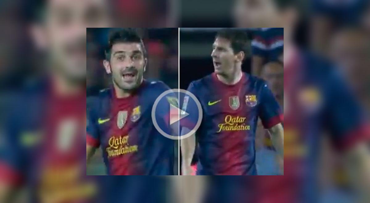 Lionel Messi y David Villa discutieron en pleno Barcelona – Granada [VIDEO]