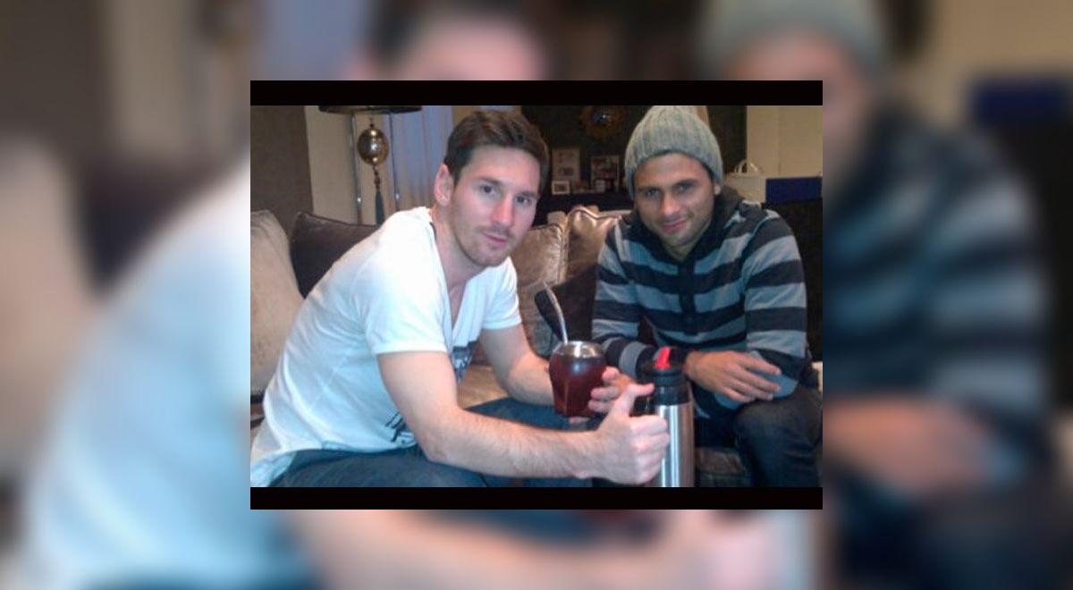 Lionel Messi celebró récord goleador tomando mate con su primo