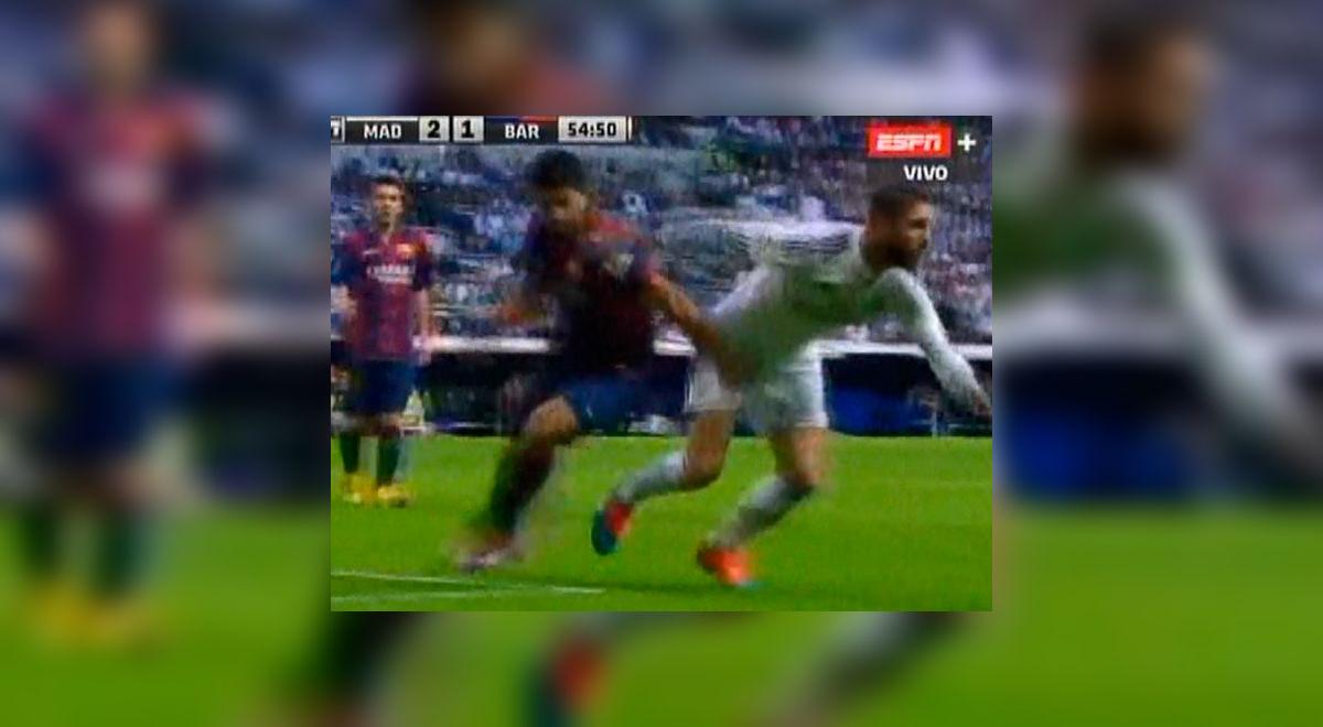 Real Mardrid vs. Barcelona: Luis Suárez agarra parte íntima a Sergio ...