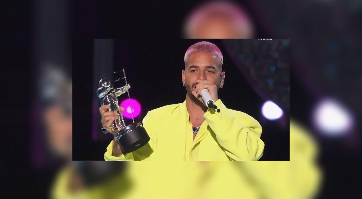 MTV AWARDS 2020: Maluma ganó un VMA y se lució cantando "Hawái"