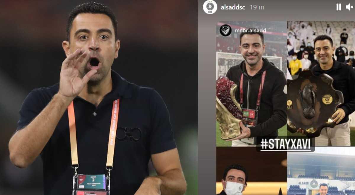 "Quédate Xavi": El pedido público para que no se vaya a Barcelona