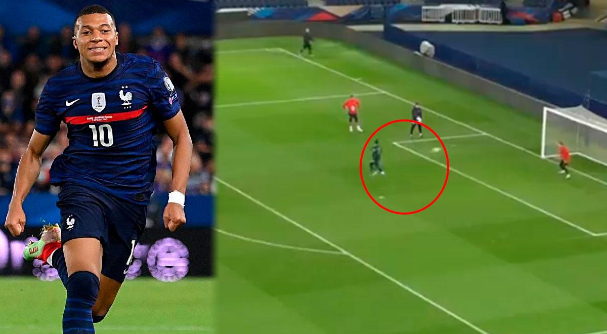 De espaldas y de taco: Mbappé hizo magia en los 'trenos' de Francia y ...