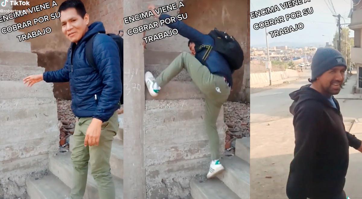 Construye escalón de 1 metro de altura y lo vacilan: "Así quieres ...