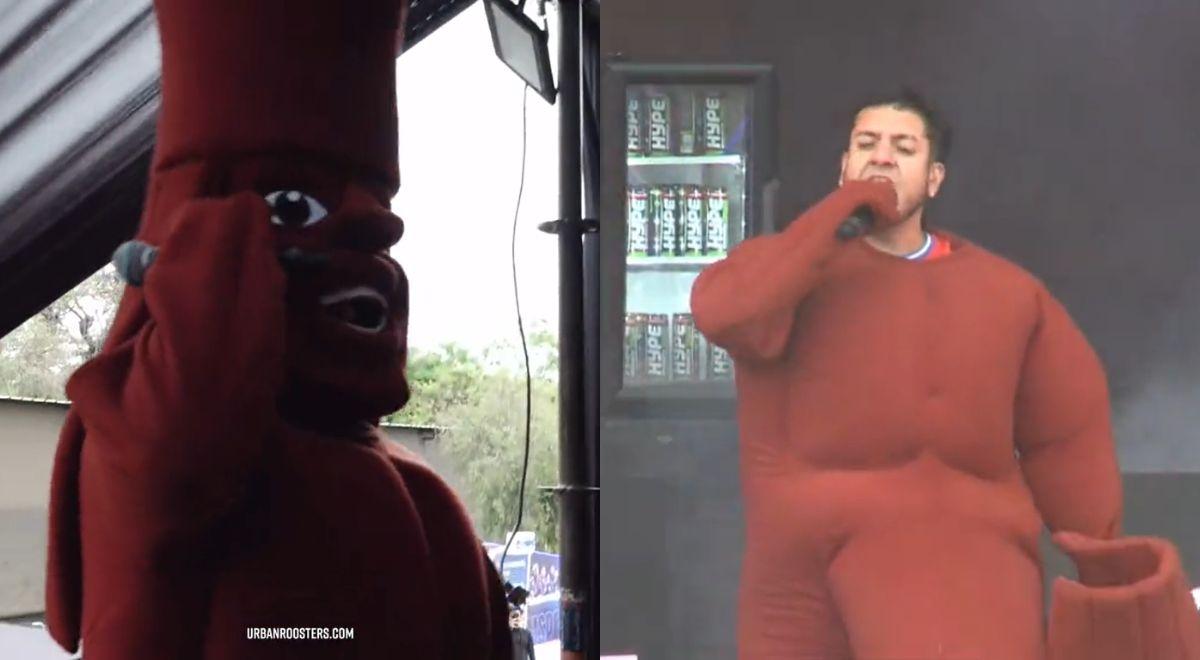 Jota salió disfrazado de huaco erótico en FMS Perú y puso a saltar a ...