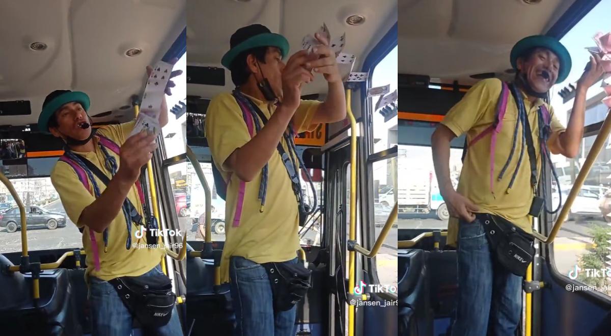 TikTok: Mago sube al bus, muestra su mejor truco y comete terrible ...
