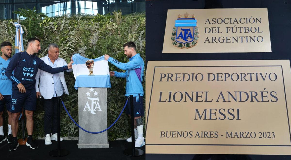 AFA le realizó tremendo homenaje a Messi poniéndole su nombre al predio ...