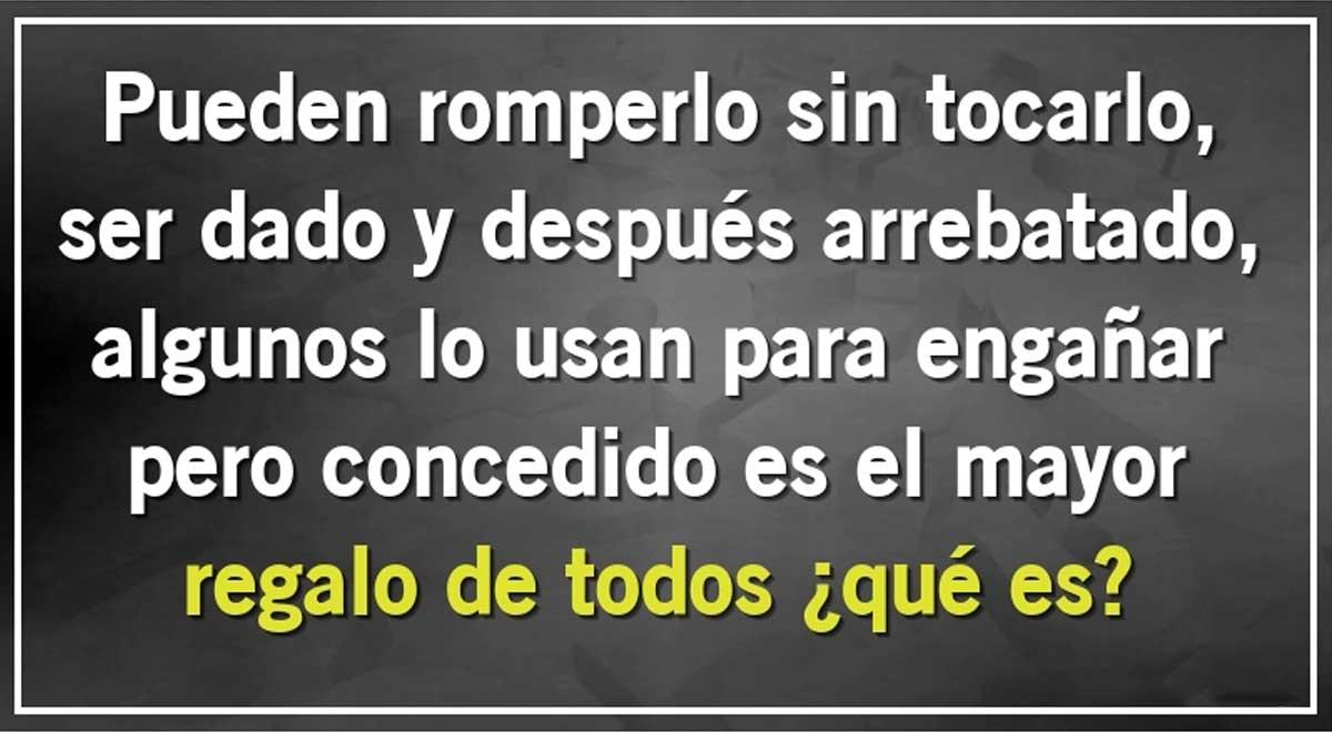 ¿Qué es lo que esconde este acertijo? Solo tienes UNA oportunidad para ...