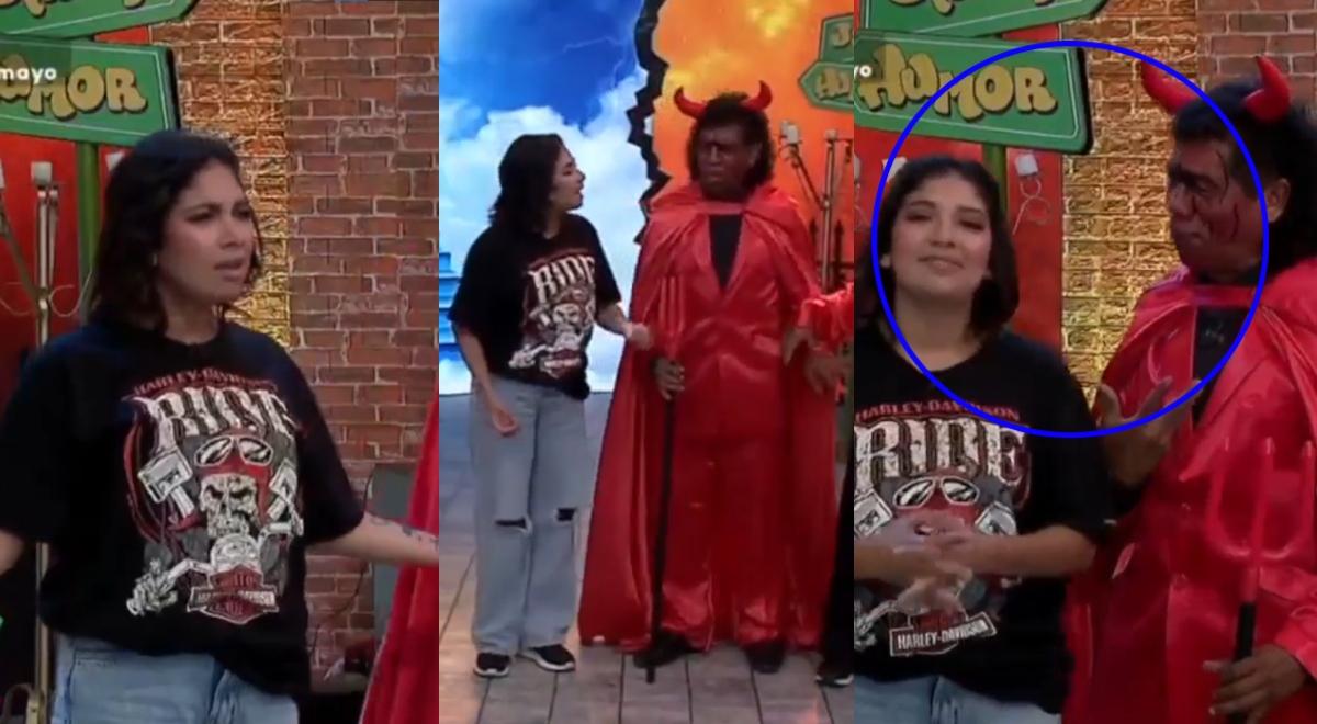 Janeth 'Cachay' trolea a su padre en Jirón del humor: "Eres bien feo"