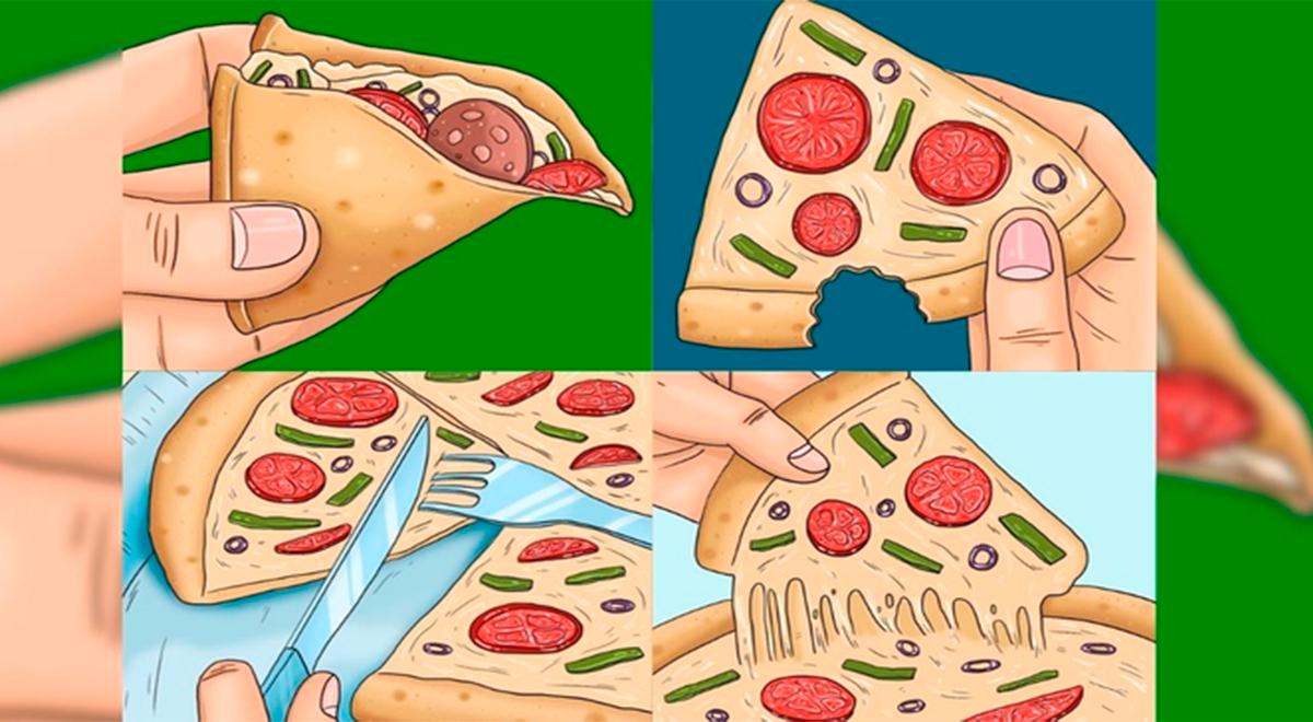 ¿Cómo comes la pizza? Este test de personalidad revelará tu edad mental