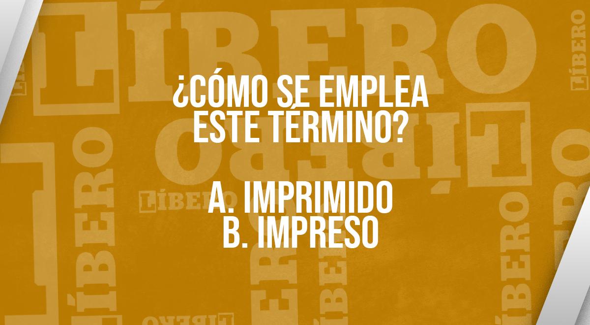 ¿"Imprimido" o "impreso"? Conoce lo que dice la RAE sobre este término