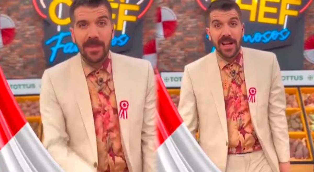 José Peláez del 'Gran chef famosos' y su mensaje al Perú por Fiestas ...