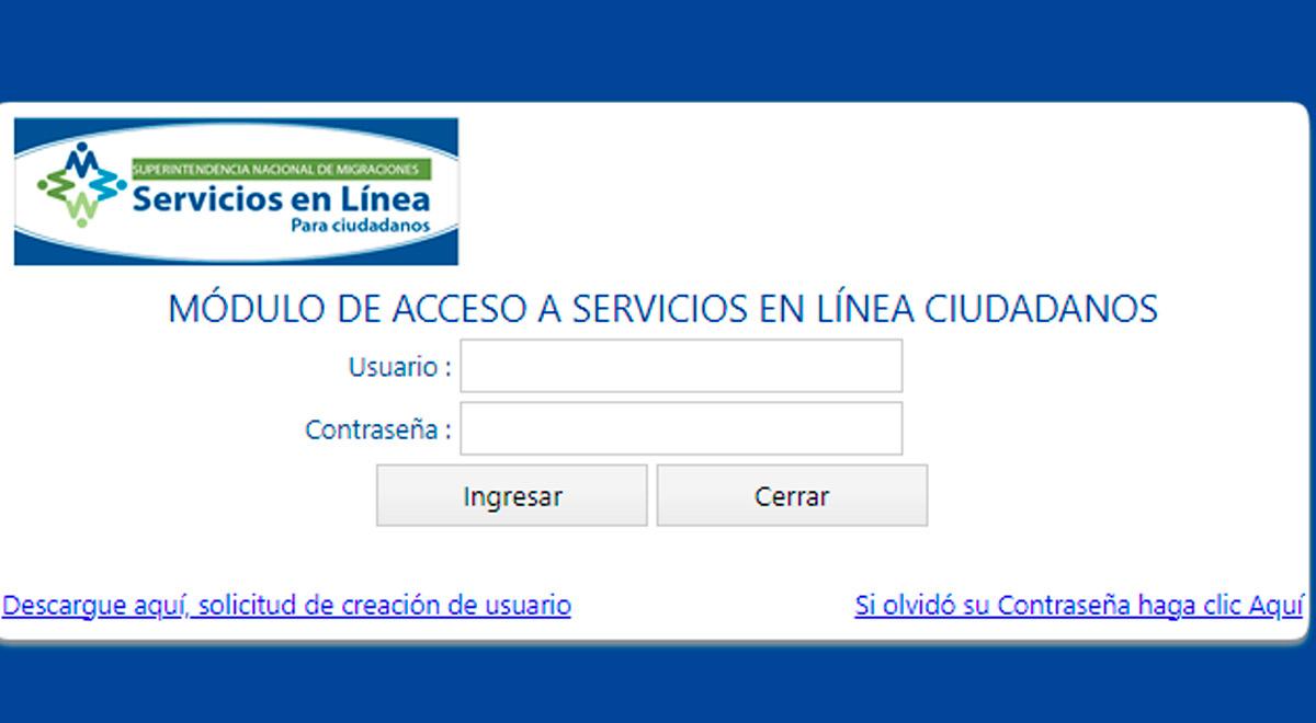 Superintendencia Nacional de Migraciones: LINK para ingresar al buzón ...