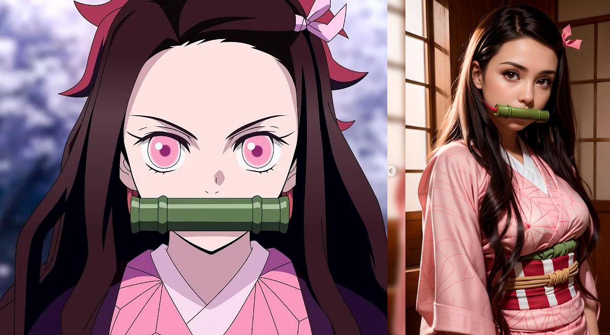 Así se vería Nezuko Kamado de Kimetsu No Yaiba en la vida real según IA ...
