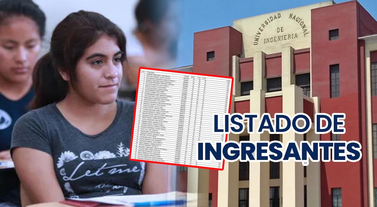 Examen de admisión UNI 2024: VER AQUÍ los RESULTADOS y CONFIRMA si ...