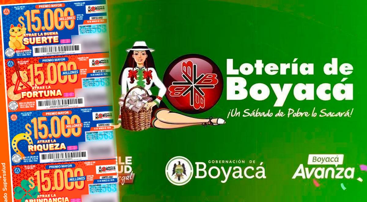 Lotería de Boyacá 15 de marzo 2025: resultado del último sorteo 4563 y ...