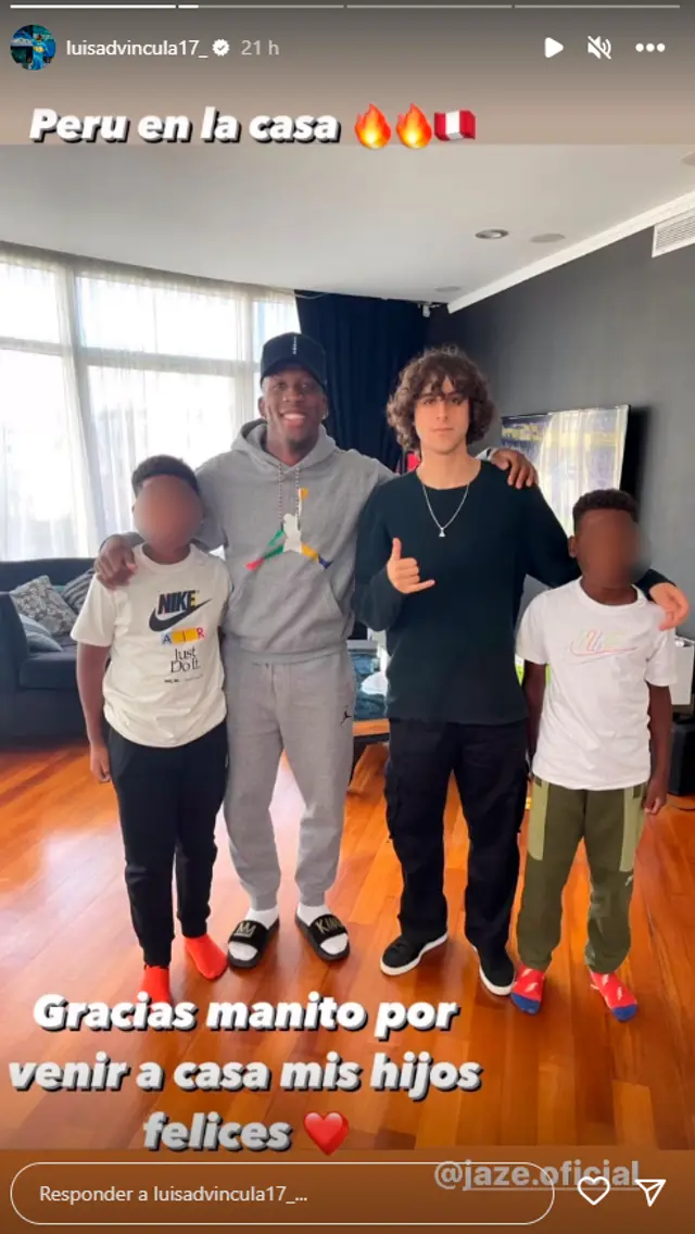 Jaze visita a Luis Advíncula en Argentina, luce su 'chocolate' y le ...