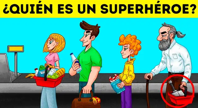 Acertijo visual de hoy: ¿Quién es un héroe? Piensa rápido y responde en ...