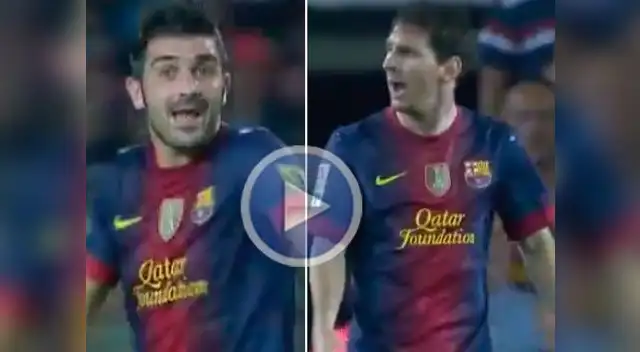 Lionel Messi y David Villa discutieron en pleno Barcelona – Granada [VIDEO]