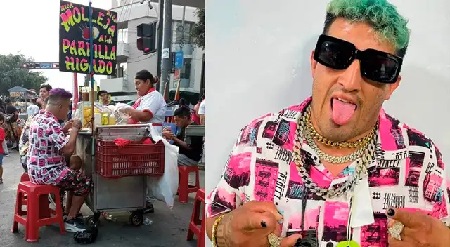 Captan a Makanaky comiendo higadito frito y fans lo veneran: "Humilde ...