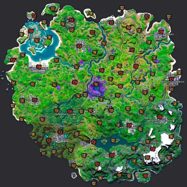 Fortnite 5 Lugares Donde Encontrar s M s Cofres Temporada 7 