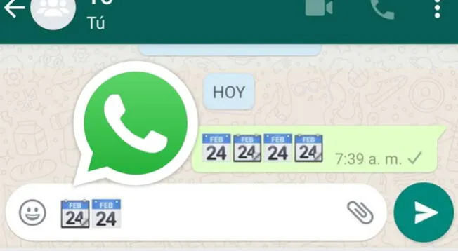WhatsApp: conoce la razón del 24 de febrero en el emoji de calendario ...