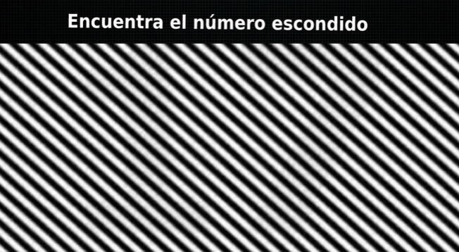 Reto visual EXTREMO: encuentra el número escondido en el menor tiempo ...
