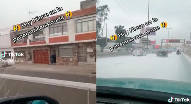 ¿Nieve en la Panamericana Norte? Curioso 'fenómeno' se hace viral y ...