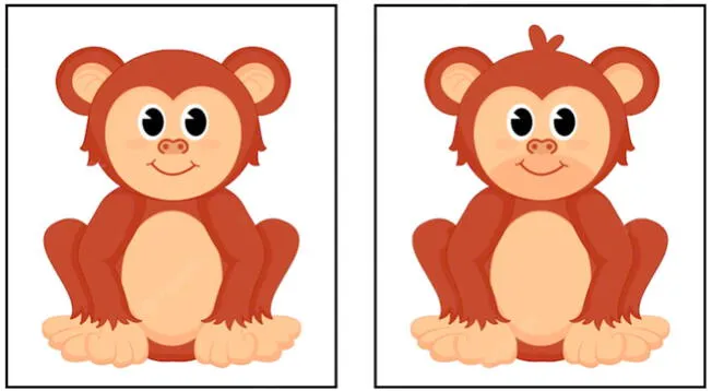 ¿Encontrarás las 5 diferencias entre los monitos? Resuelve este reto que el 97% falla