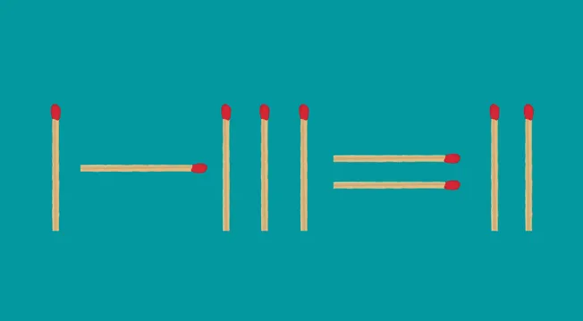 Corrige la operación moviendo un solo cerillo, ¡tienes 8 segundos para ...