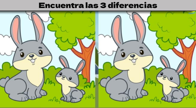 Resuelve el reto para mentes BRILLANTES: encuentra las 3 diferencias ...