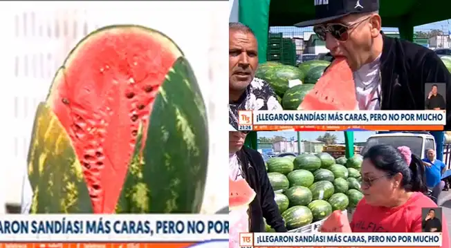Chilenos prueba por primera vez la sandía peruana y quedan impactados ...