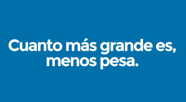 Cuanto más grandes es, menos pesa: tienes solo 7 segundos para ...