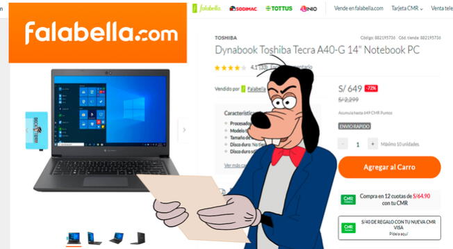 Falabella remata lujosa laptop 'gamer' a 640 soles y usuarios ...