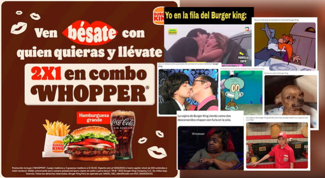 Burger King lanza promoción por el Día del beso y los memes se salieron de control