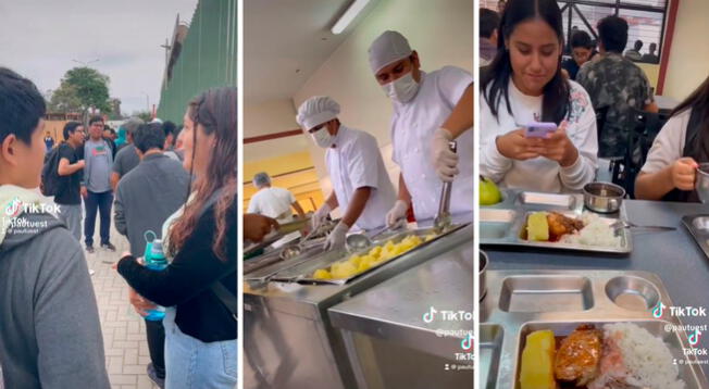 Alumna muestra cómo es un día en el comedor de la UNI y sorprende en ...