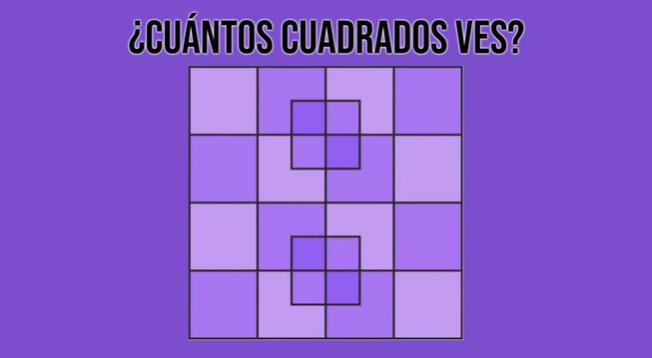 Desafío para mentes MAESTRAS: ¿Cuántos cuadrados puedes encontrar en la ...