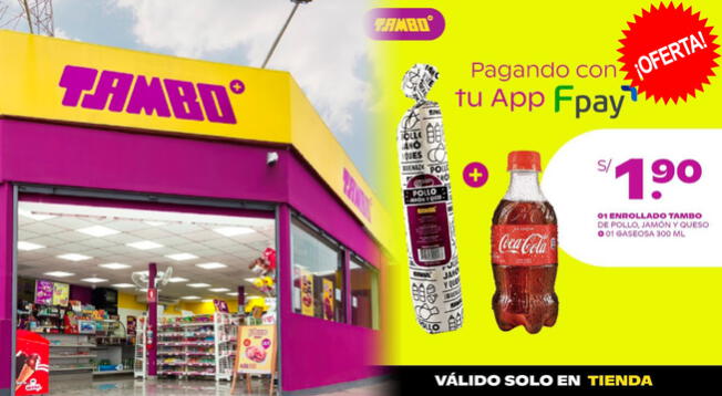 Tambo lanza promoción de enrollado y gaseosa a solo S/1.90 pagando con ...