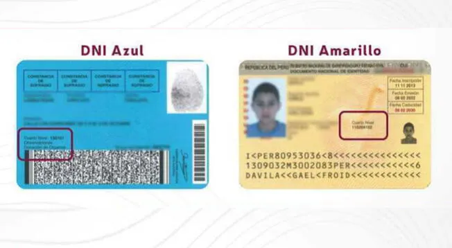 DNI: ¿qué significa el código "cuarto nivel" en el documento peruano ...