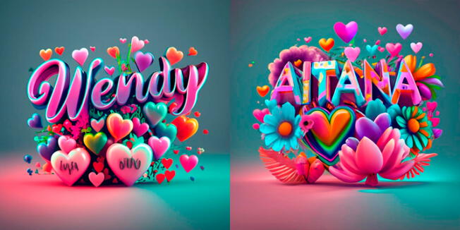 [Ideogram IA] Descarga GRATIS 30 nombres personalizados en 3D con Inteligencia Artificial ...